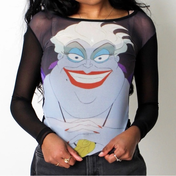 Disney | Tops | Disney Ursula Mesh Top | Poshmark